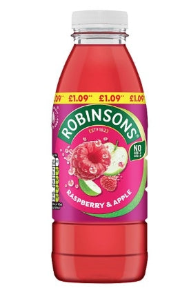 Robinsons Ready to Drink Raspberry & Apple Juice Drink PMP 12x 500ml R ...